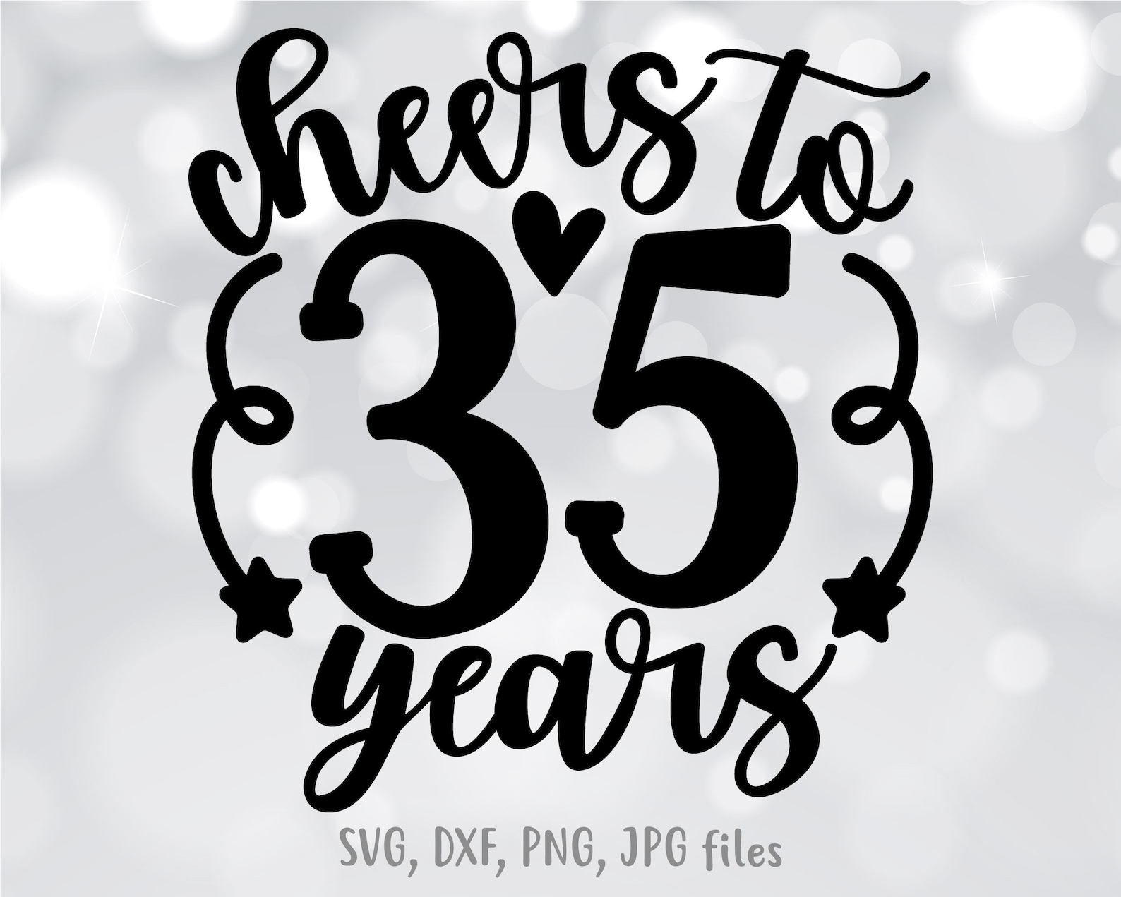 Cheers to 35 Years Svg 35th Birthday Svg Thirty Fifth - Etsy Canada
