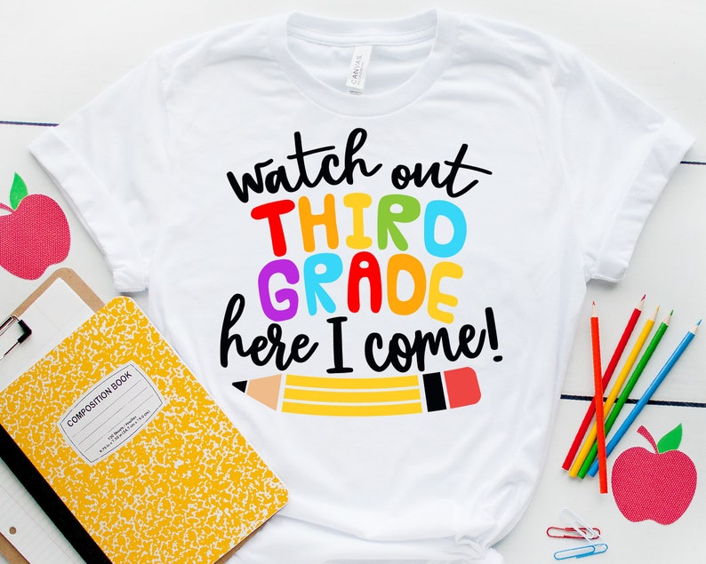 Watch Out Third Grade Here I Come Svg, Funny 3rd Grade SVG, 3rd Grade ...
