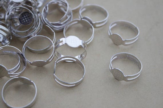 Lot of 10 Silver Metal Ring Holders | Etsy