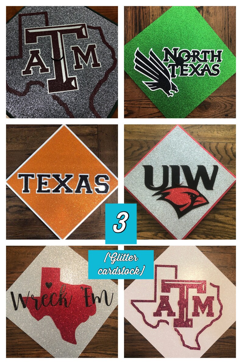 Custom Graduation Cap, Texas Tech, University of Texas, A&M, Aggie ...
