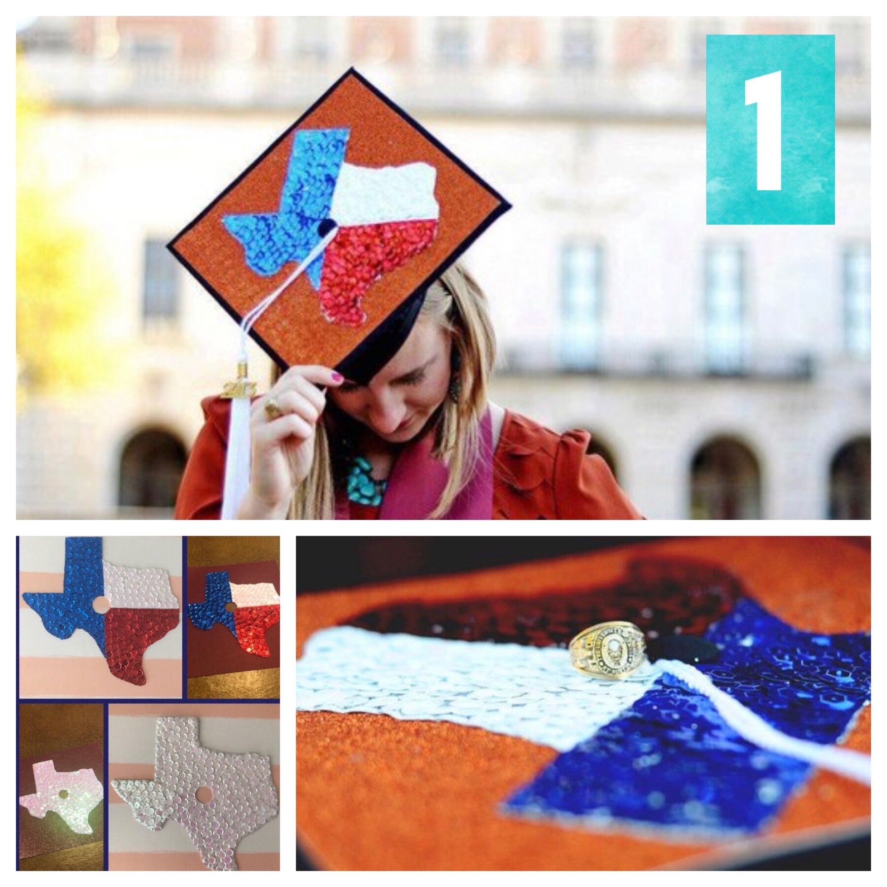 Custom Graduation Cap, Texas Tech, University of Texas, A&M, Aggie ...