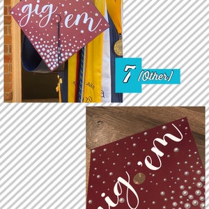 Custom Graduation Cap, Texas Tech, University of Texas, A&M, Aggie ...