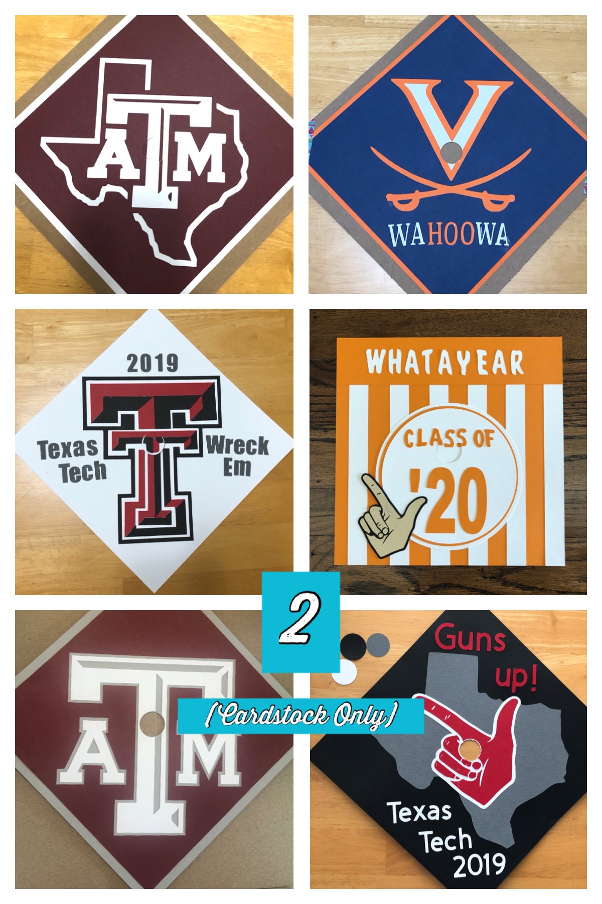 Custom Graduation Cap, Texas Tech, University of Texas, A&M, Aggie ...