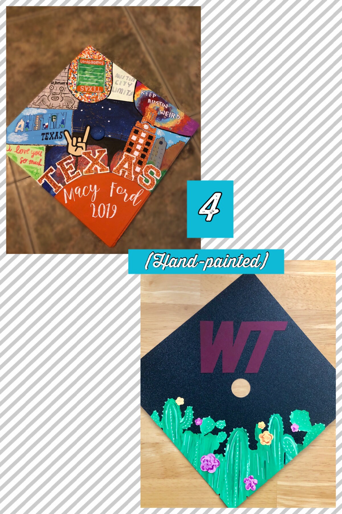 Custom Graduation Cap, Texas Tech, University of Texas, A&M, Aggie ...