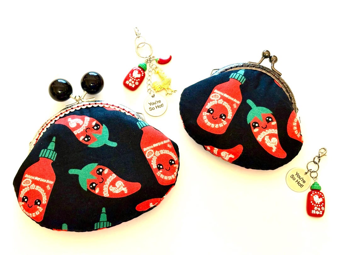 You're so Hot! Sriracha Hot Chili Sauce Red Chili Pepper Coin Purse ...