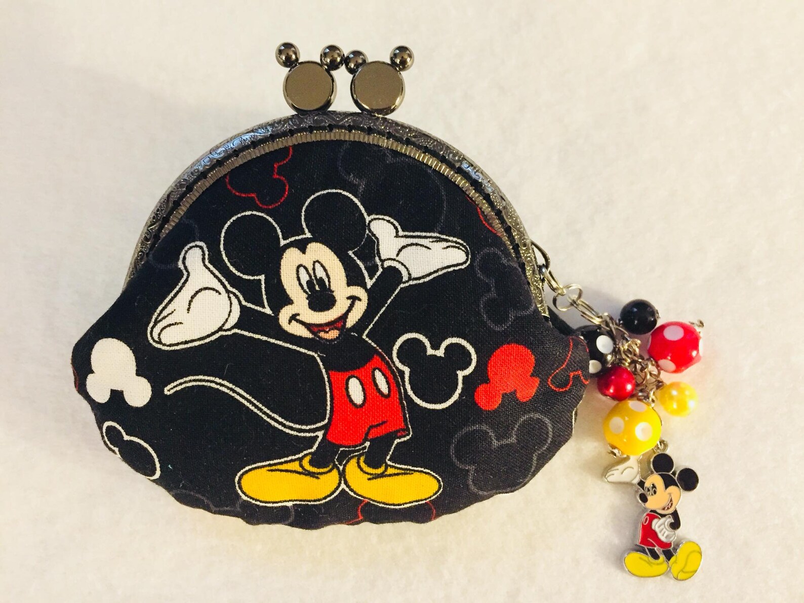 Inspired by Mickey Mouse, Minne Mouse, Handsewn Coin Purse With ...
