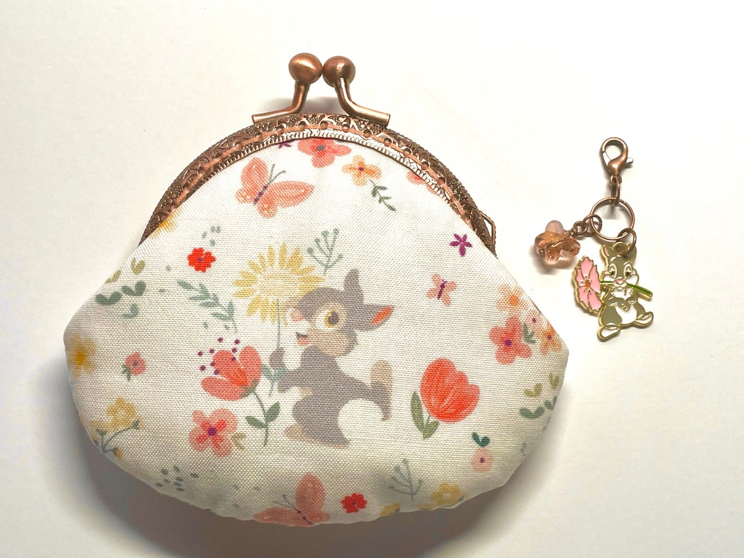 Thumper the Rabbit, Bambi’s Best Friend Handsewn Coin Purse With Flower ...