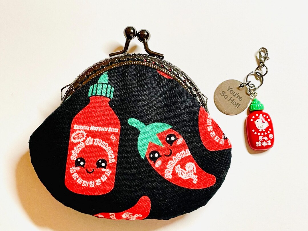 You're so Hot! Sriracha Hot Chili Sauce Red Chili Pepper Coin Purse ...