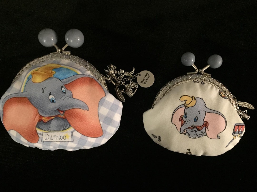 Inspired by Dumbo, Baby Elephant Handsewn Coin Purse With Handmade ...