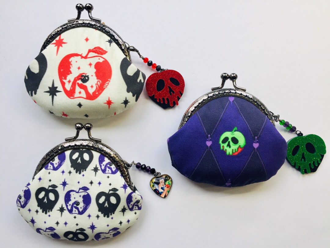 Inspired by Snow White, Evil Queen Poisoned Apple Handsewn Coin Purses ...