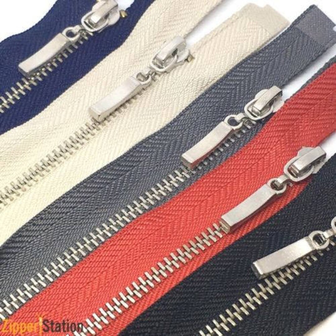 Chrome Teeth Zips No 3 Weight Zip - Open End Silver Chrome Zipper ...