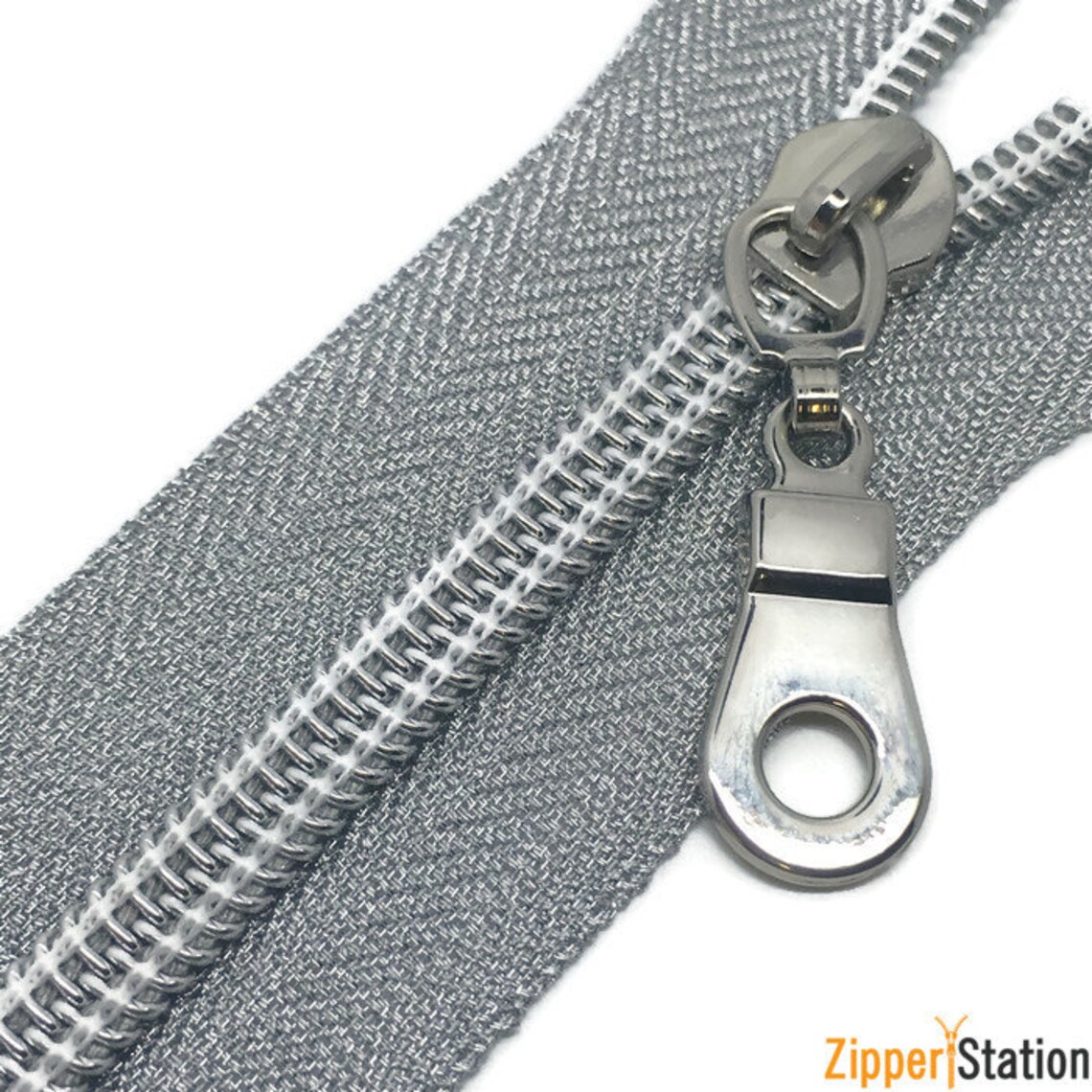 Metallic Continuous Nylon Coil Zipper No 5 Weight Metallic - Etsy