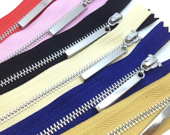 Metal Polished Gold Teeth Zips No 3 Weight Zip Closed End | Etsy UK