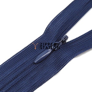 50cms Invisible Concealed Zips 19.5 Zippers for - Etsy