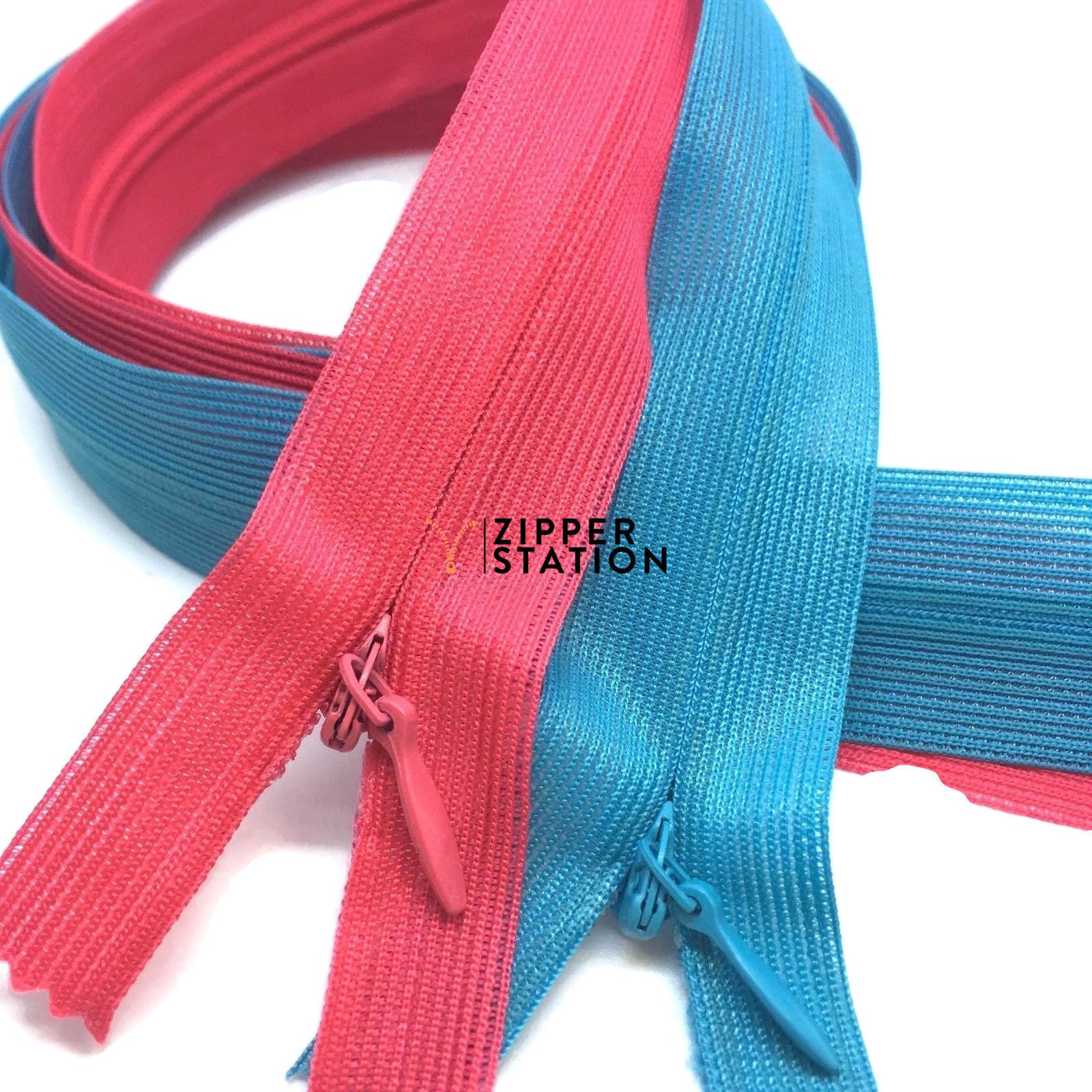 50cms Invisible Concealed Zips 19.5 Zippers for - Etsy