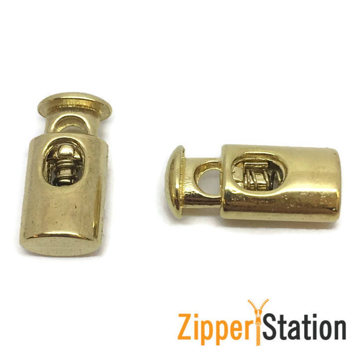 METAL Cord Locks With Spring Stopper Toggle Lock Ends - Etsy