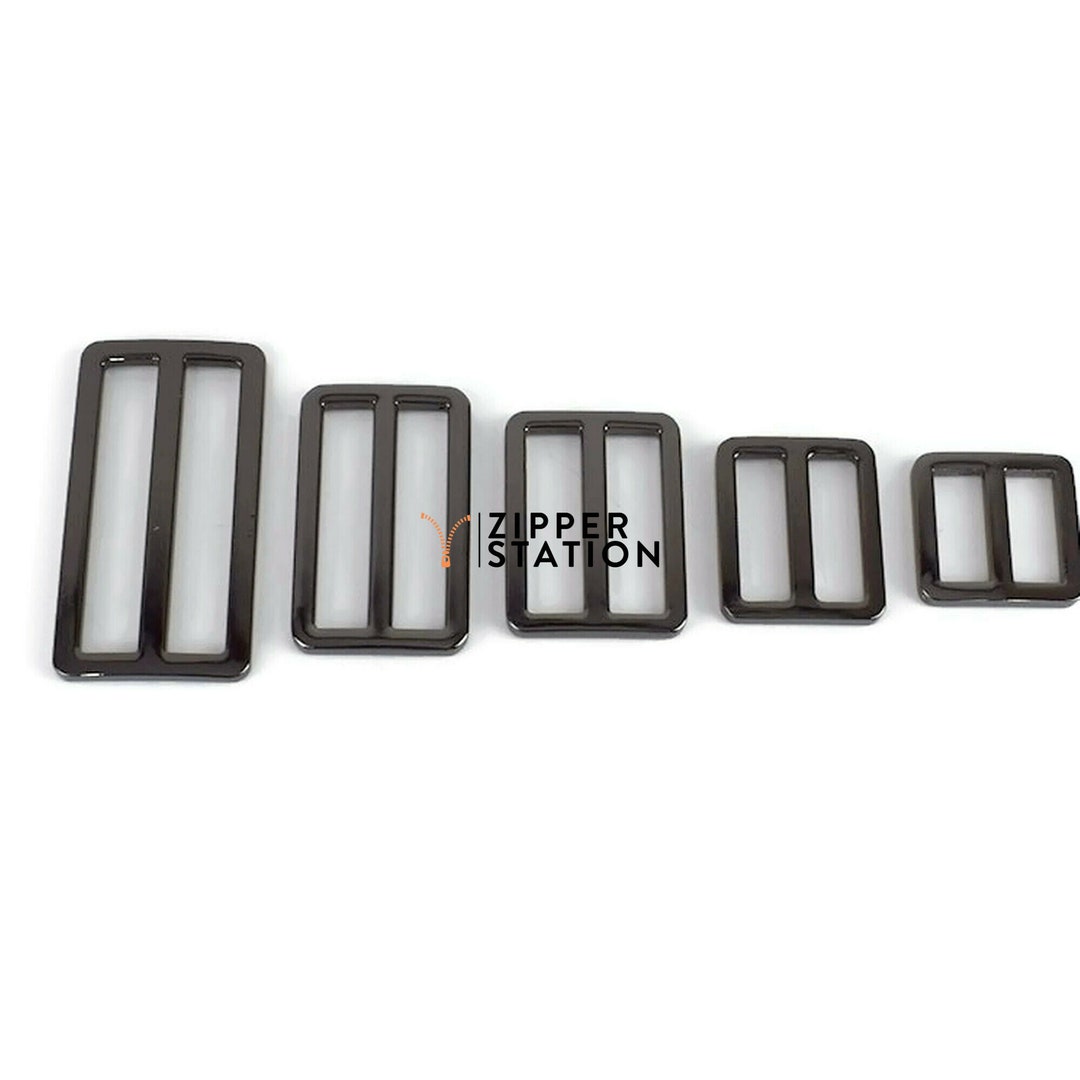 Gun Metal Tri Glides, Solid 3 Bar Adjusters - 20mm to 38mm - Etsy UK