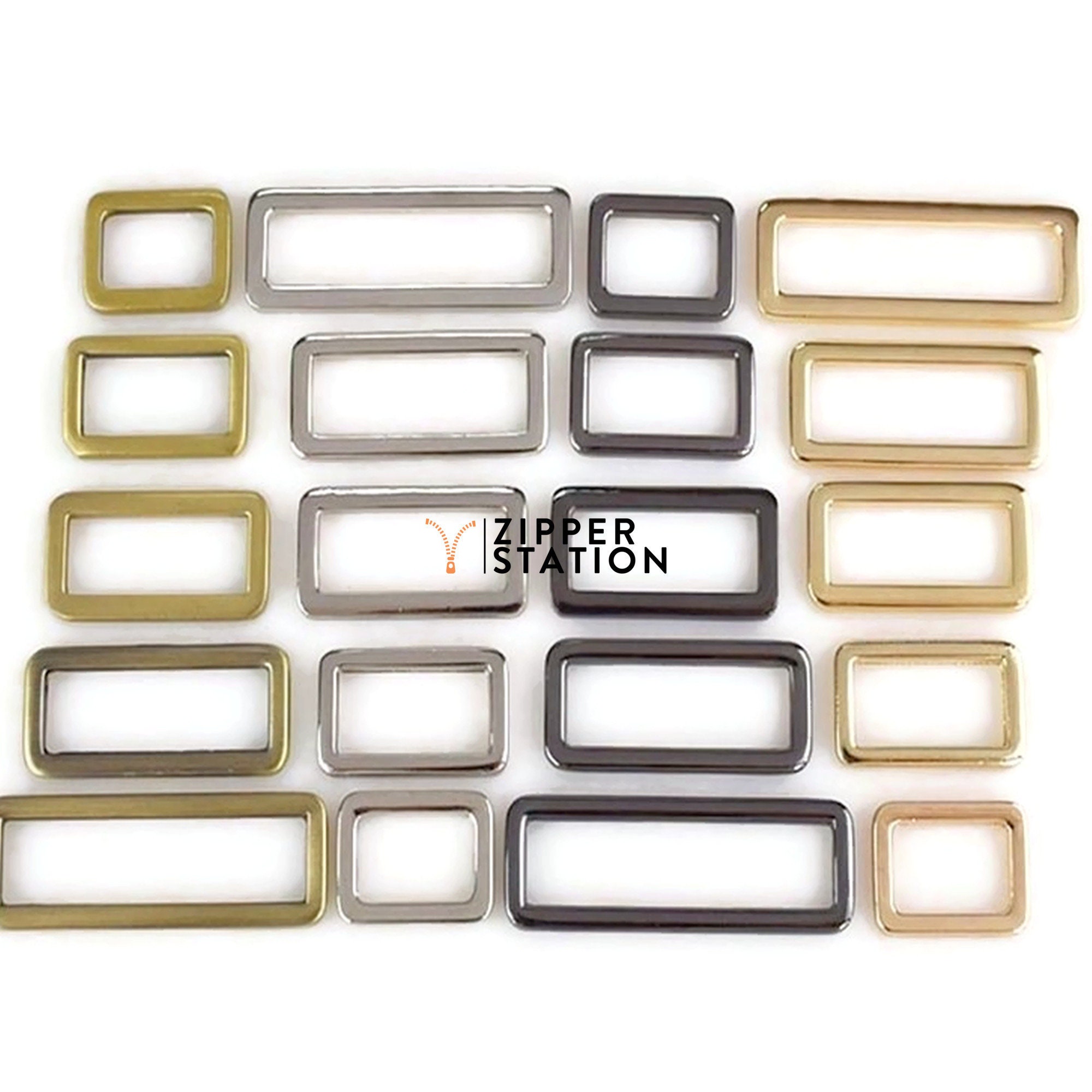 Brass Metal Rectangle D Rings Solid Cast Loops for Webbing - Etsy UK