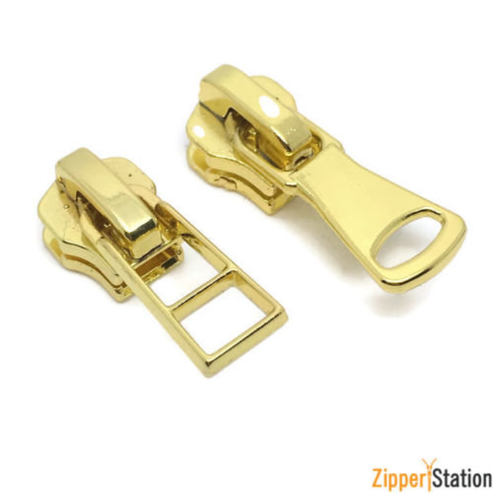 Gold No8 and No5 Zip Slides Pulls Fastenings for Metal - Etsy UK