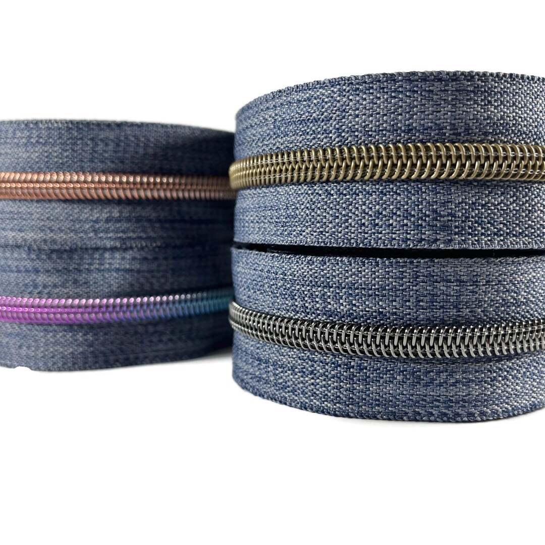 Denim Tape Continuous 5 Nylon Coil Zip Sold by the Meter - Etsy