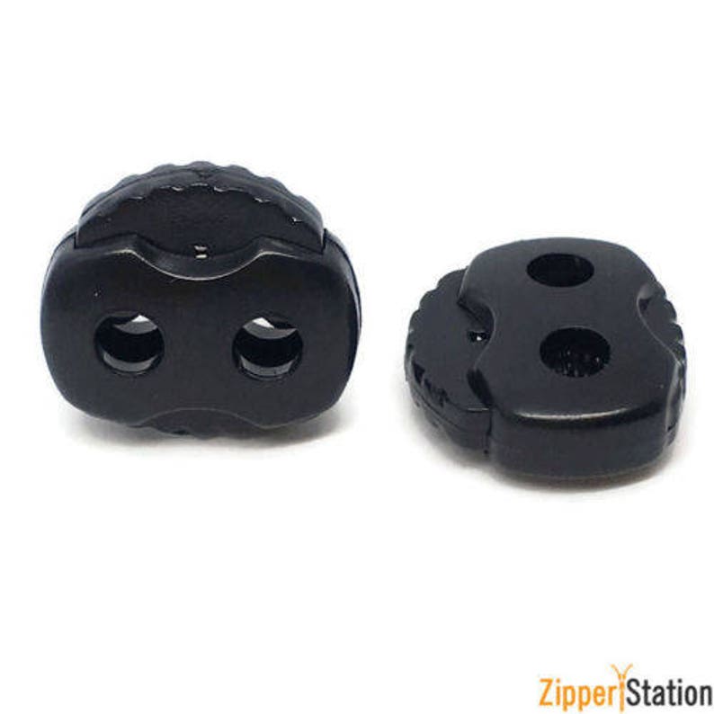Double Hole Dual Cord Stoppers Lock Toggle Stop End Metal - Etsy UK
