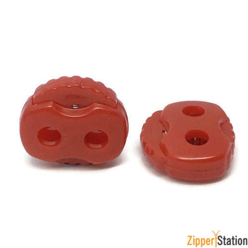 Double Hole Dual Cord Stoppers Lock Toggle Stop End Metal - Etsy UK