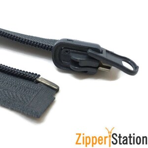 Nylon Open End Reversible Zipper no5 Reversable Zip Black, Grey, Navy ...