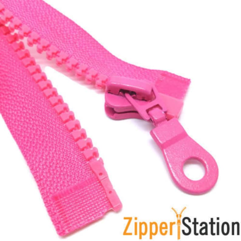 Chunky Open Ended Zip Plastic Teeth Choice of 25 Colours & - Etsy UK