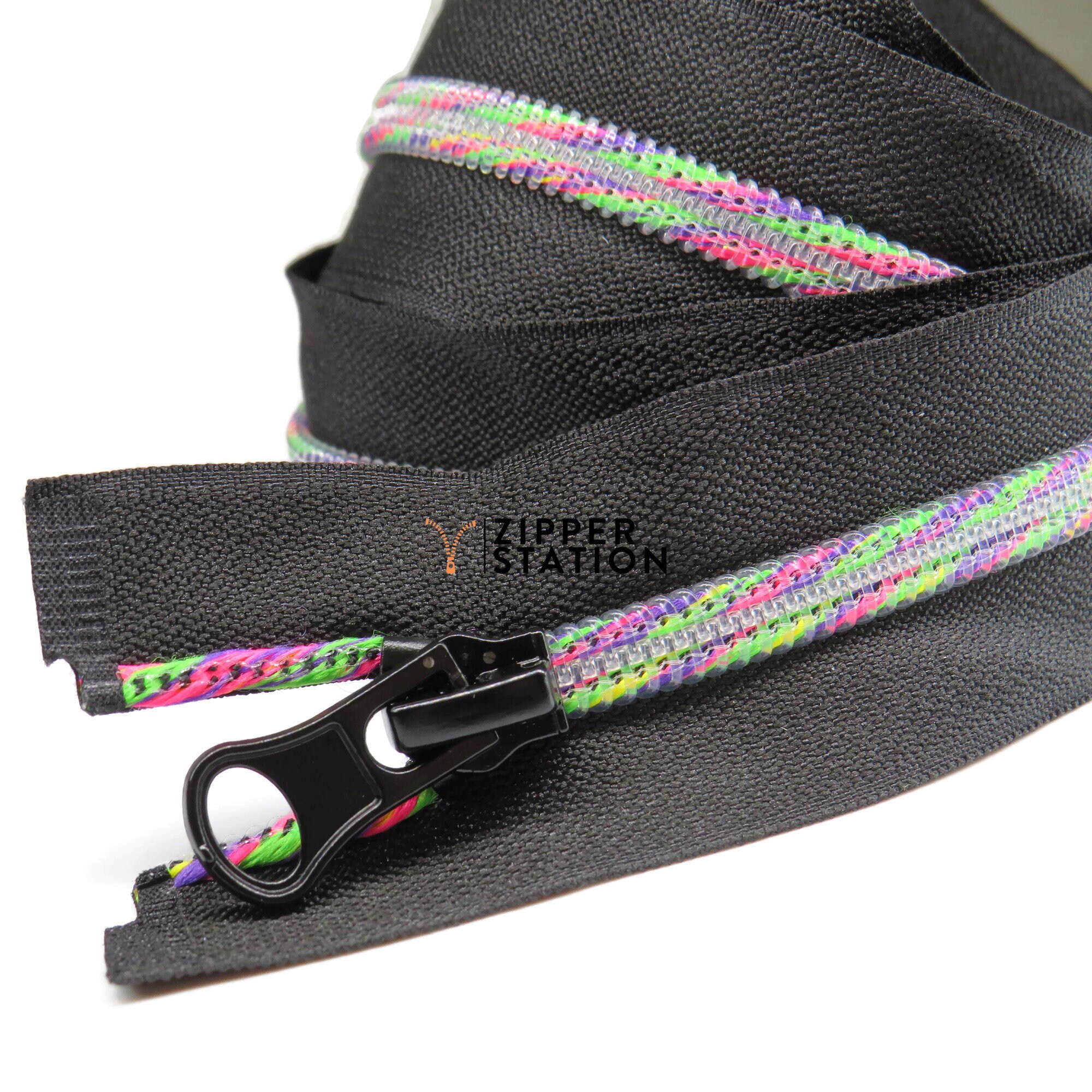 Nylon Open End Zip With RAINBOW Coil Teeth 5 NYLON COIL - Etsy