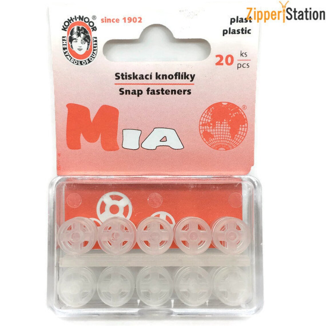 Snap Fasteners Poppers Press Studs. Clear Plastic 10mm and - Etsy