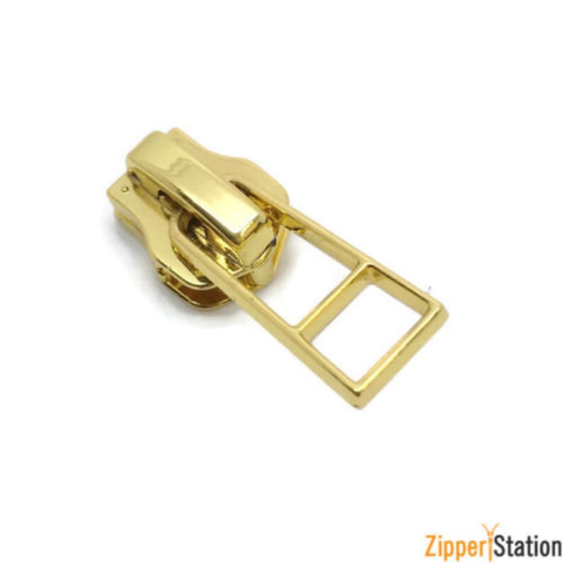 Gold No8 and No5 Zip Slides Pulls Fastenings for Metal - Etsy UK