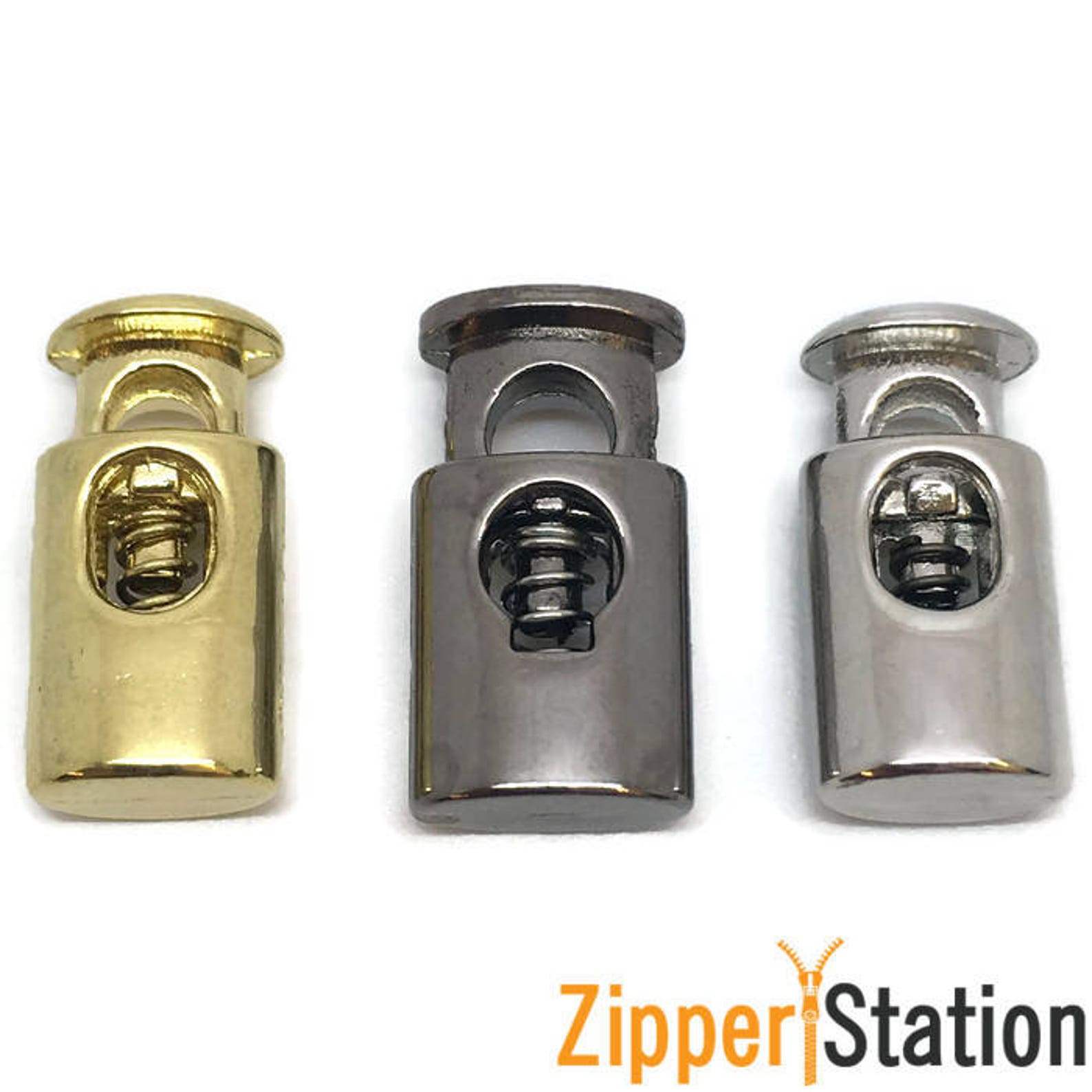 METAL Cord Locks With Spring Stopper Toggle Lock Ends - Etsy