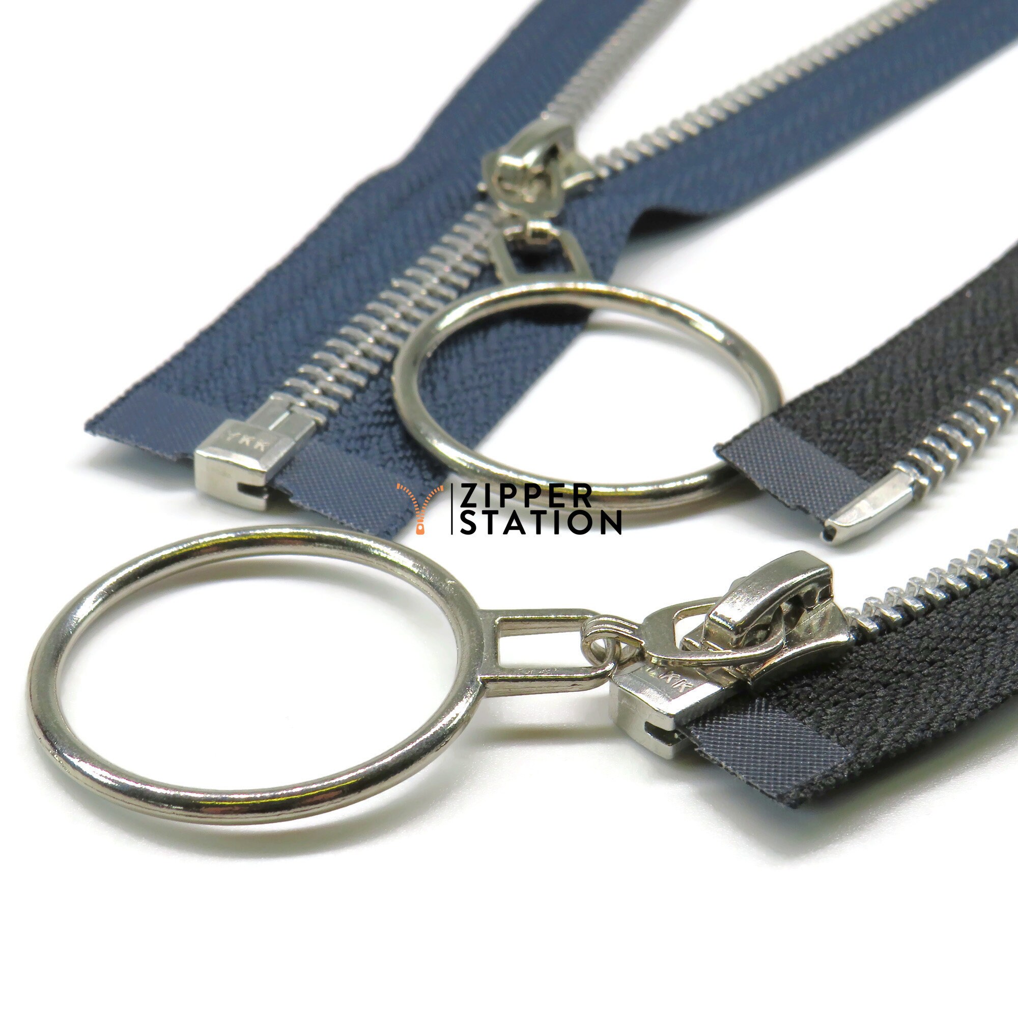 Metal Zips Open End 5 Silver No5 Weight Zipper With O Ring - Etsy UK