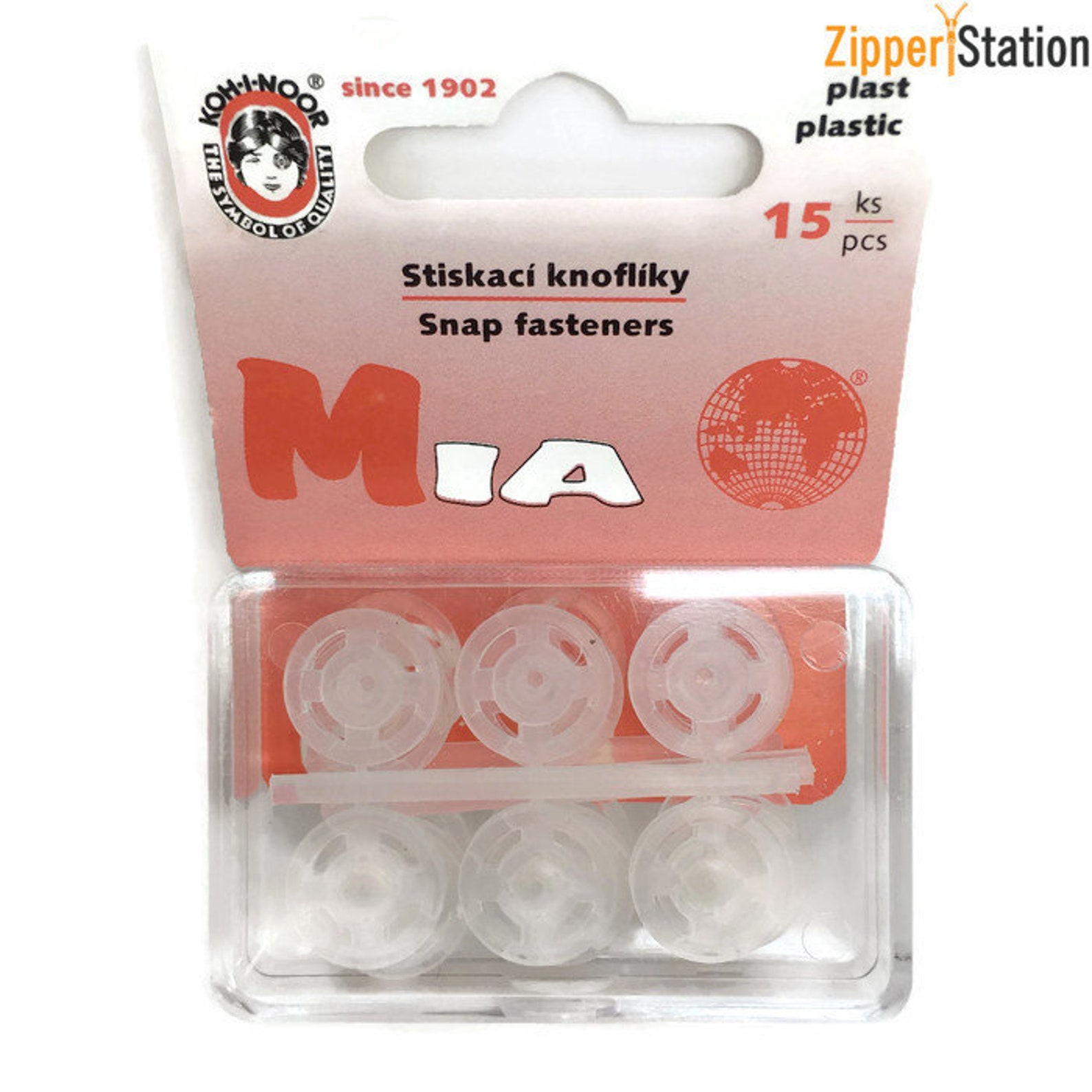 Snap Fasteners Poppers Press Studs. Clear Plastic 10mm and | Etsy