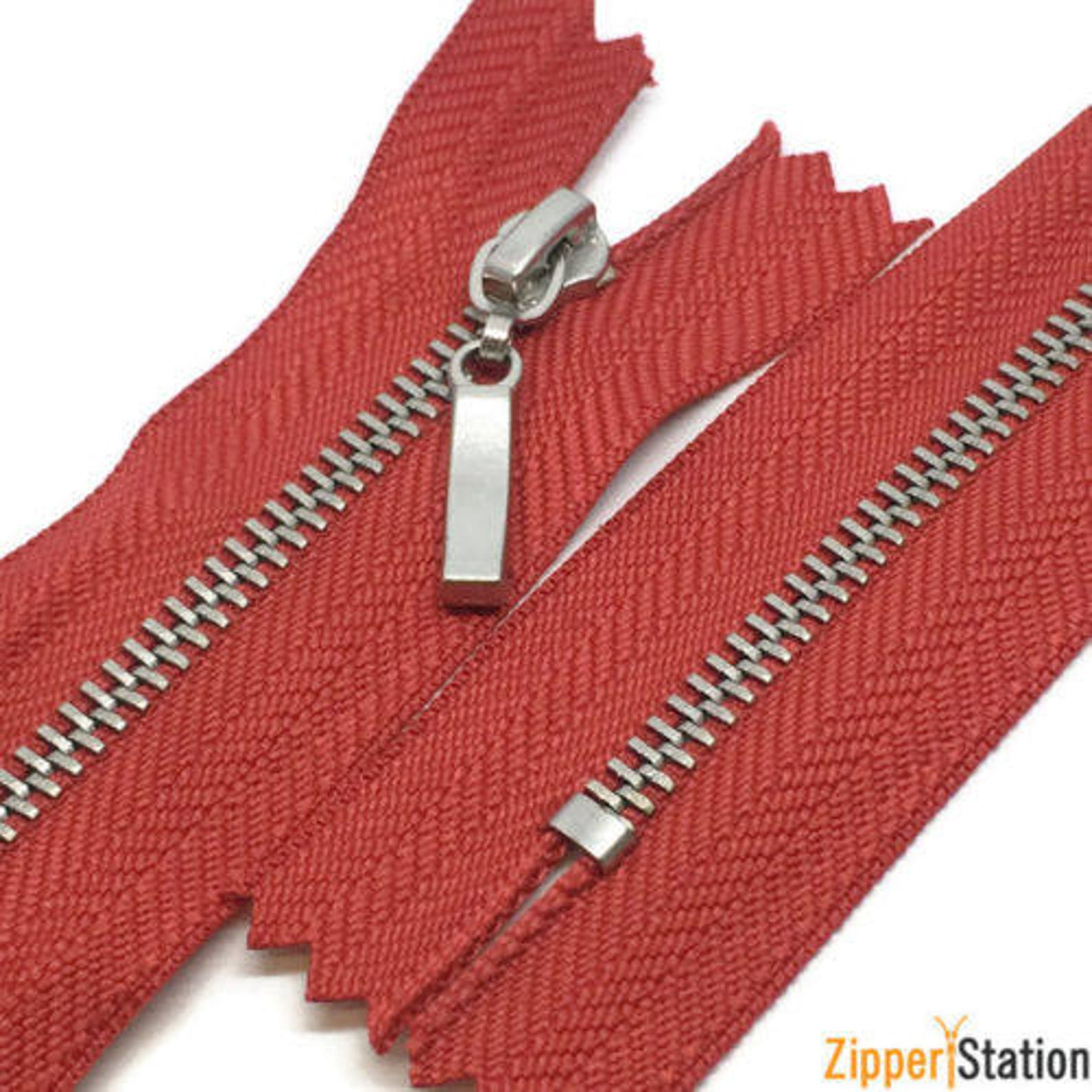 Closed End Metal Chrome Silver Teeth Zips No 3 Weight Zipper - Etsy Canada