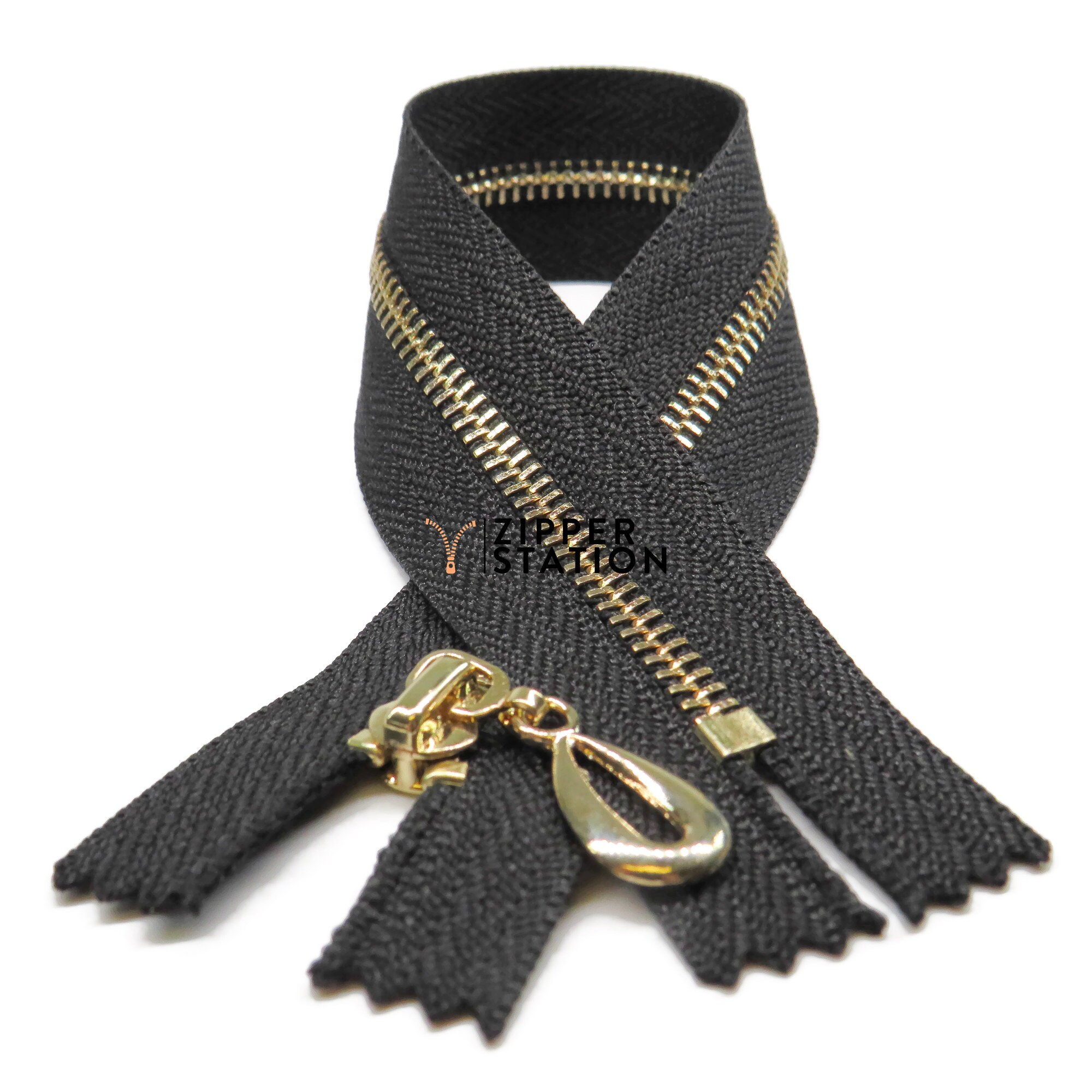 Metal Zips Closed End 3 Weight Gold Teeth Size No3 Zippers - Etsy UK