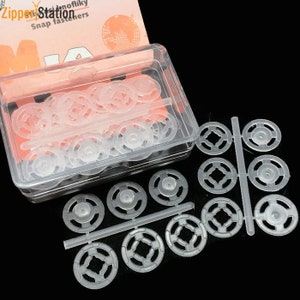 Snap Fasteners, Poppers, Press Studs. Clear Plastic, 10mm and 13mm - Etsy