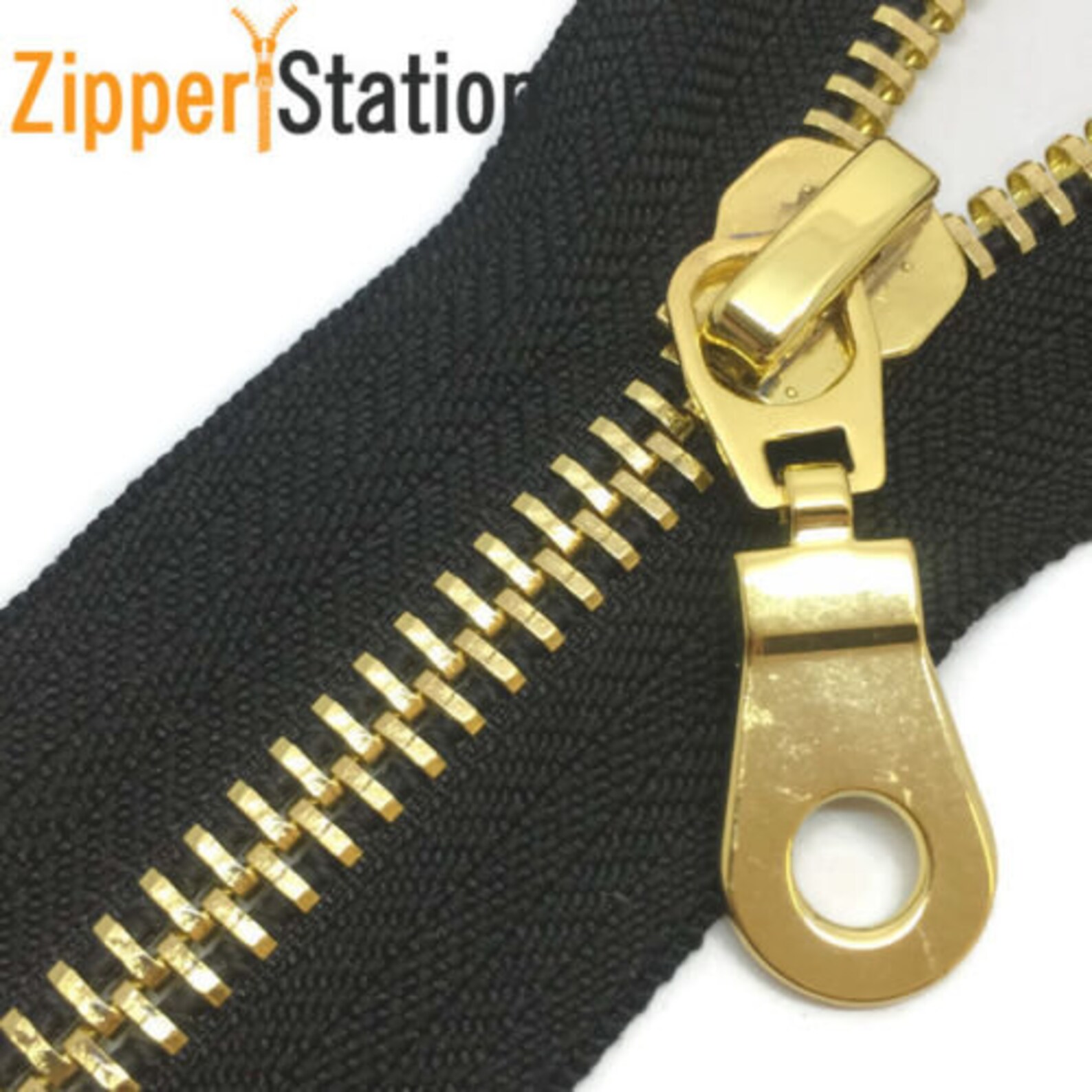 Gold No8 and No5 Zip Slides Pulls Fastenings for Metal - Etsy UK