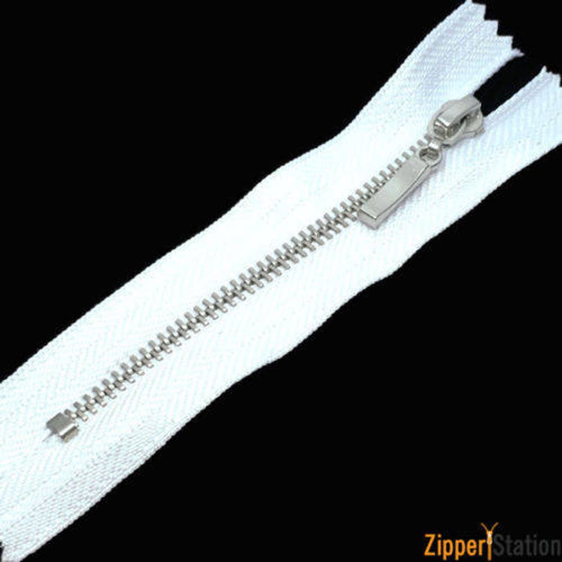 Closed End Metal Chrome Silver Teeth Zips No 3 Weight Zipper - Etsy Canada