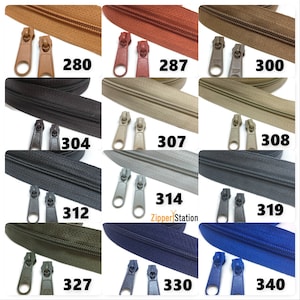 Continuous Zip Chain No3 Weight Upholstery N3 zipping 1 | Etsy