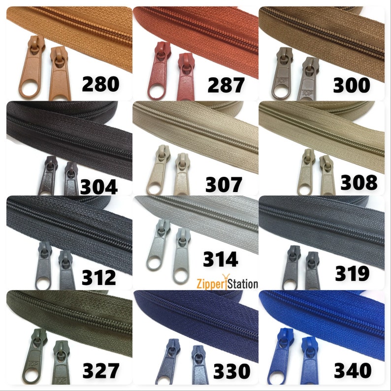 Continuous Zip Chain No3 Weight Upholstery N3 zipping 1 | Etsy