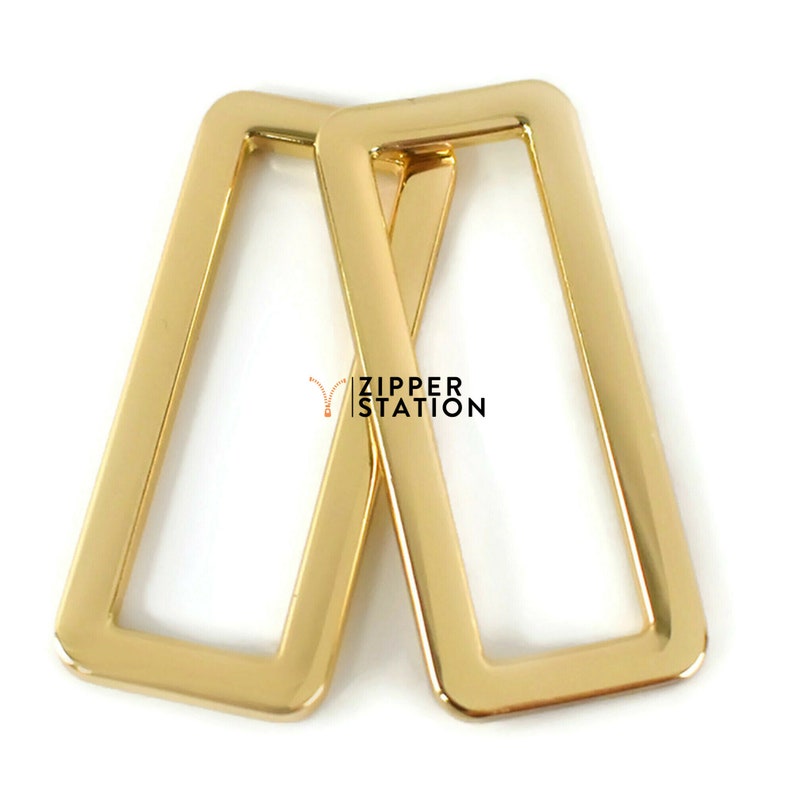 Gold Metal Rectangle D Rings Solid Cast Loops for Webbing - Etsy UK