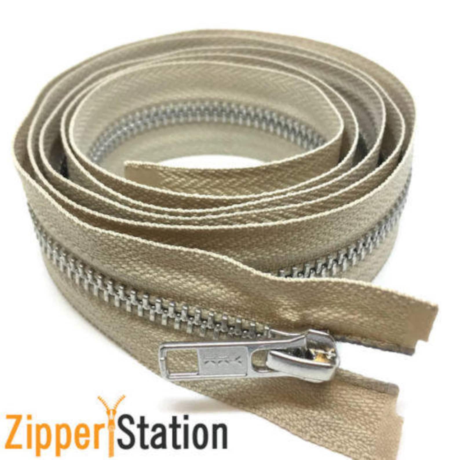 Ykk Metal Teeth Open Ended Zips Zippers ( Choice of Zip Length & Colour ...