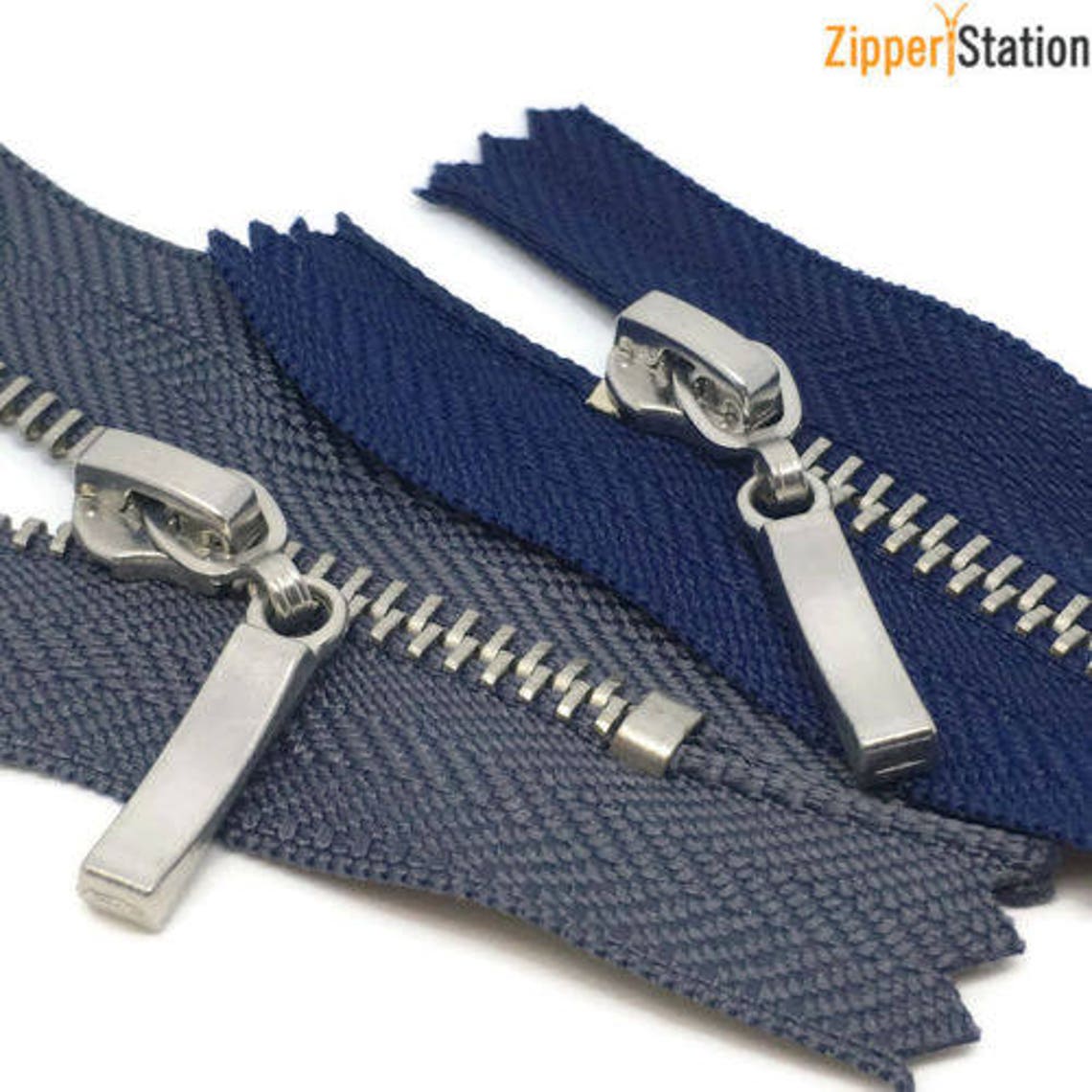 Closed End Metal Chrome Silver Teeth Zips No 3 Weight Zipper - Etsy Canada