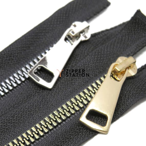 Open Zipper Gold