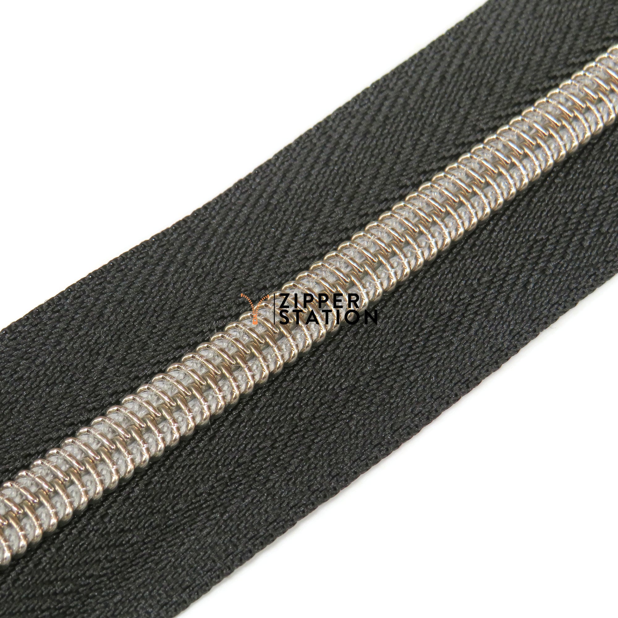 Continuous 5 Black Zip With Brass Coil 5 Nylon Coil Zipper | Etsy UK