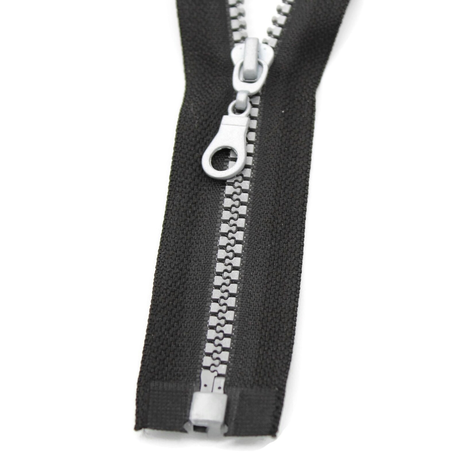 Black Chunky Plastic Zips - Open End, Closed End, Reversible and 2 Way ...