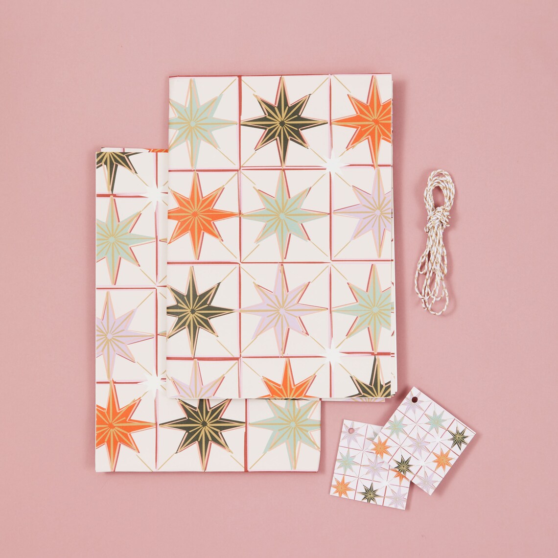 Star Christmas Gift Wrap - Etsy