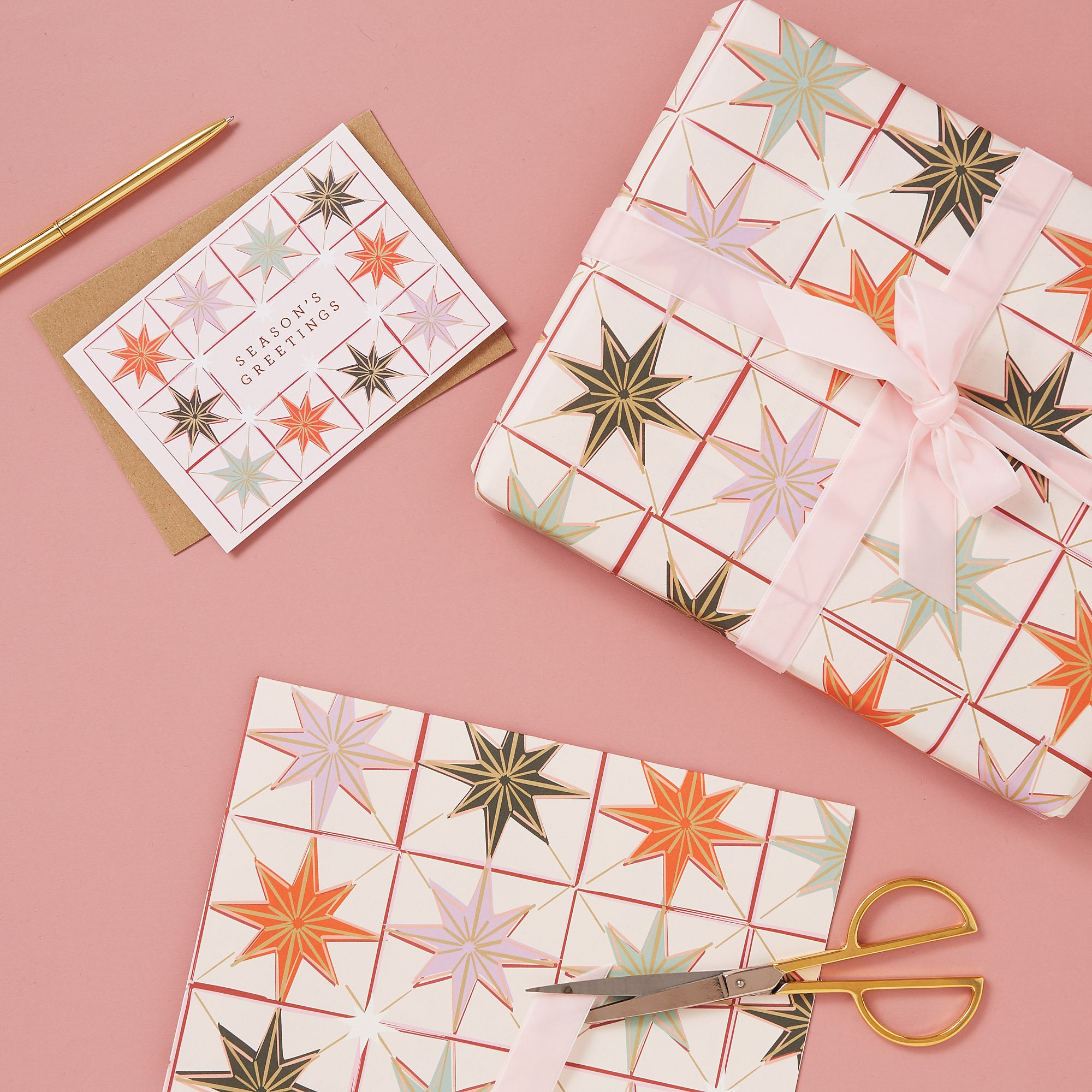 Star Christmas Gift Wrap - Etsy