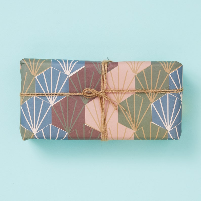 Deco Shell Gift Wrap - Etsy UK